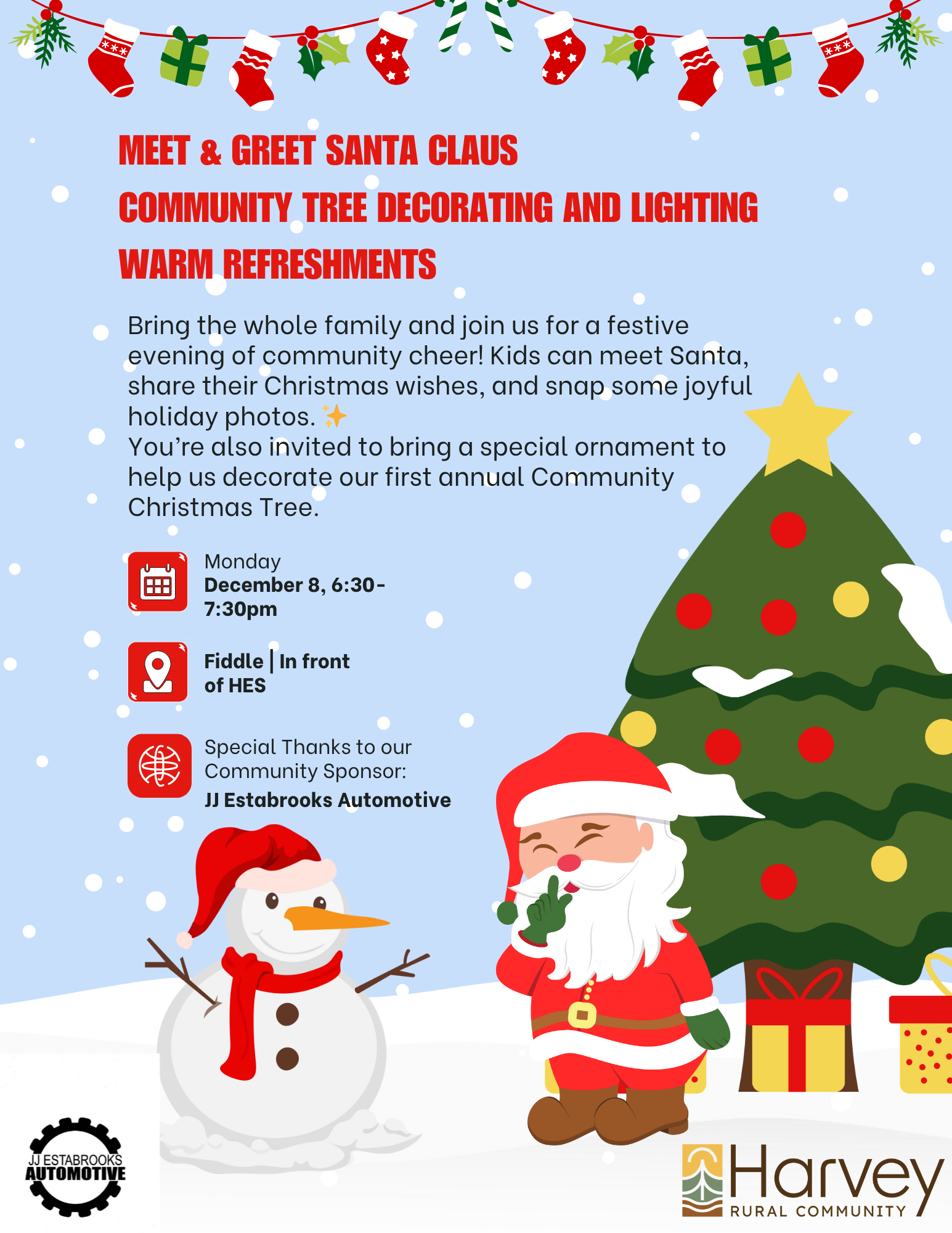 Community Christmas Celebration – Harvey Rural Community